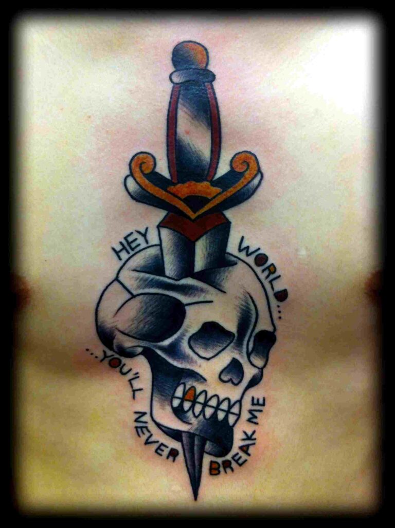 Skull With Dagger Tattoo Meaning: A Comprehensive Guide